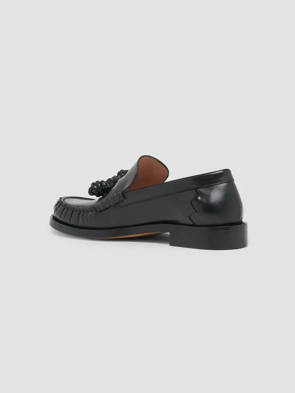 Bottega Veneta Ugo Coaxial Knot Leather Loafers