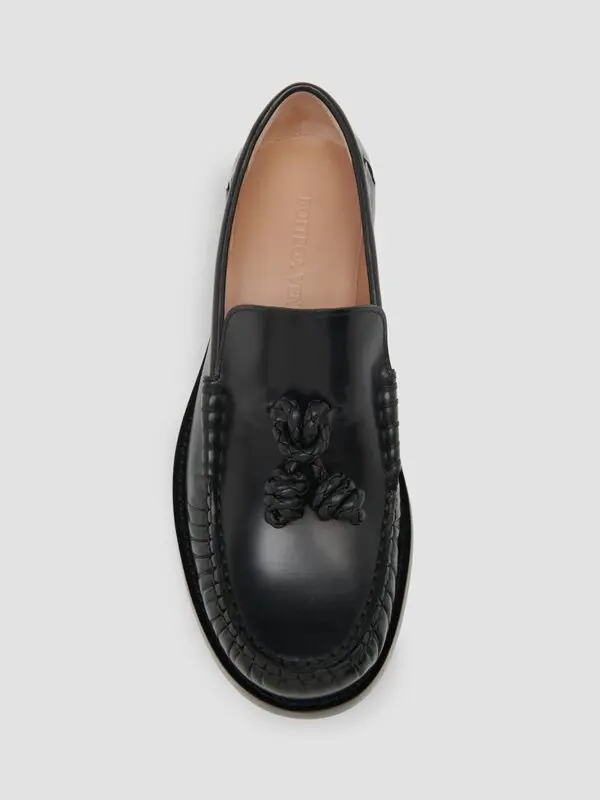 Bottega Veneta Ugo Coaxial Knot Leather Loafers