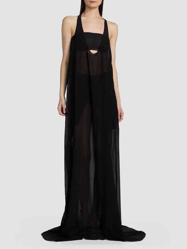Rick Owens Silk Oversized Tank Gown