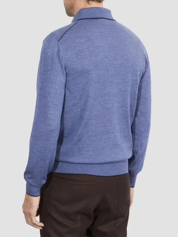 Stefano Ricci Polo Sweater - Blue