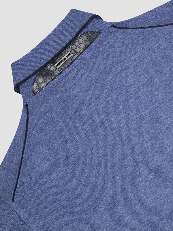 Stefano Ricci Polo Sweater - Blue