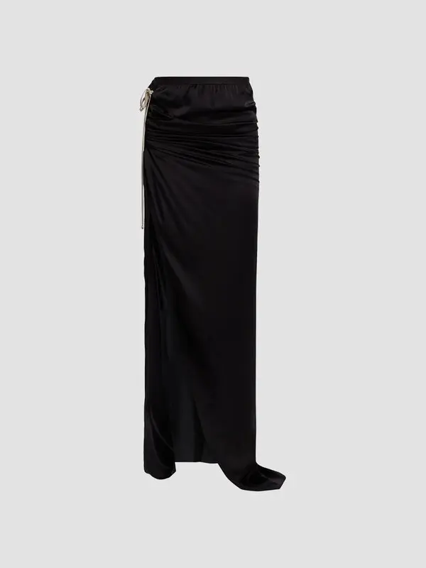 Rick Owens Edfu Fluid Maxi Skirt - Black