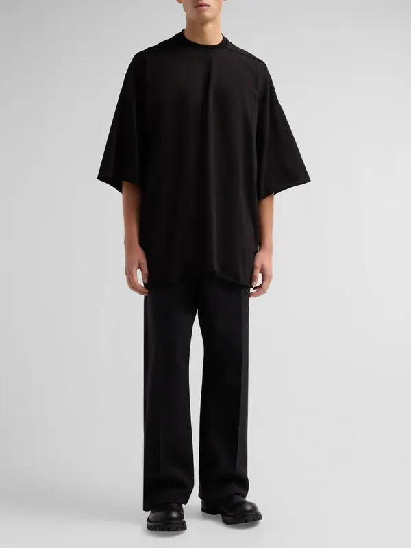 Rick Owens Tommy Oversized Cotton Crewneck T-shirt