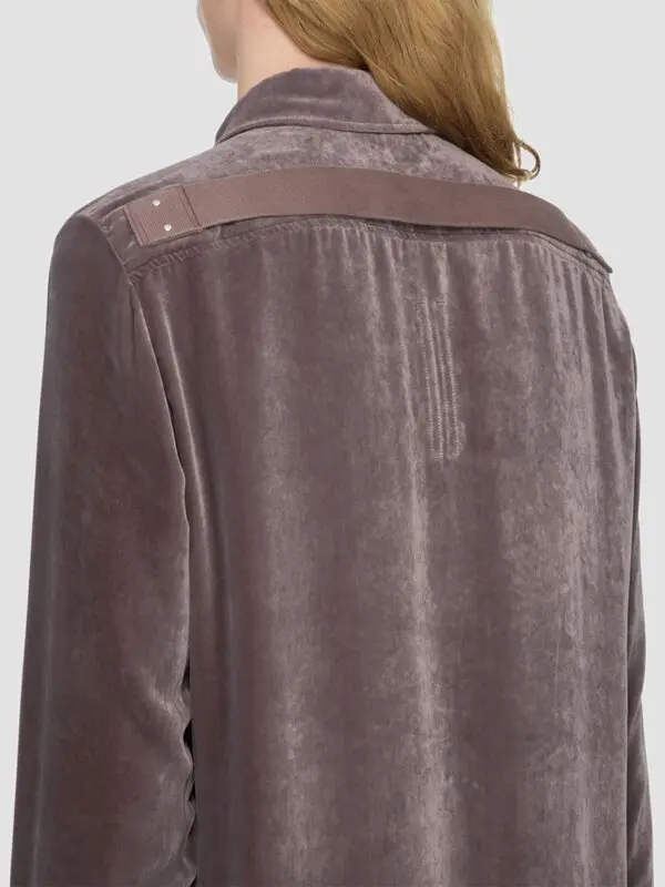 Rick Owens Fogpocket Velvet Outershirt