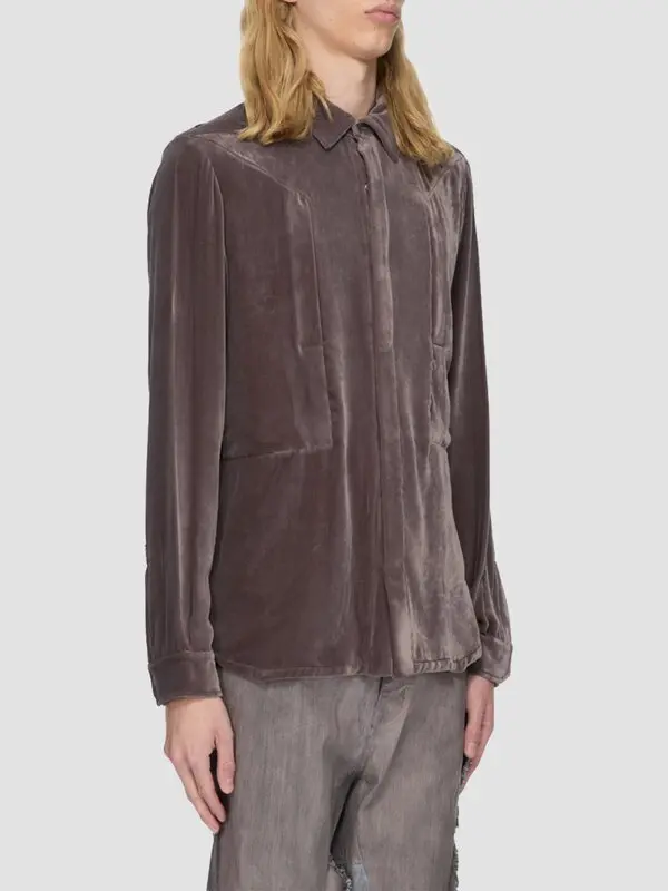 Rick Owens Fogpocket Velvet Outershirt