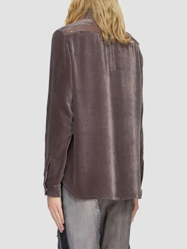 Rick Owens Fogpocket Velvet Outershirt
