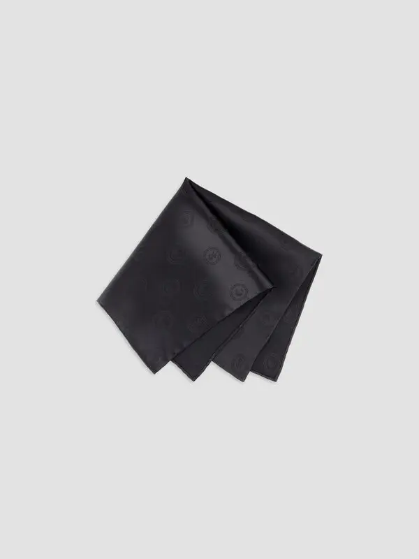 Stefano Ricci Silk Pocket Square - Black