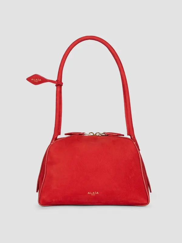 Alaïa Le Bouledogue Small Nubuck Bowling Bag