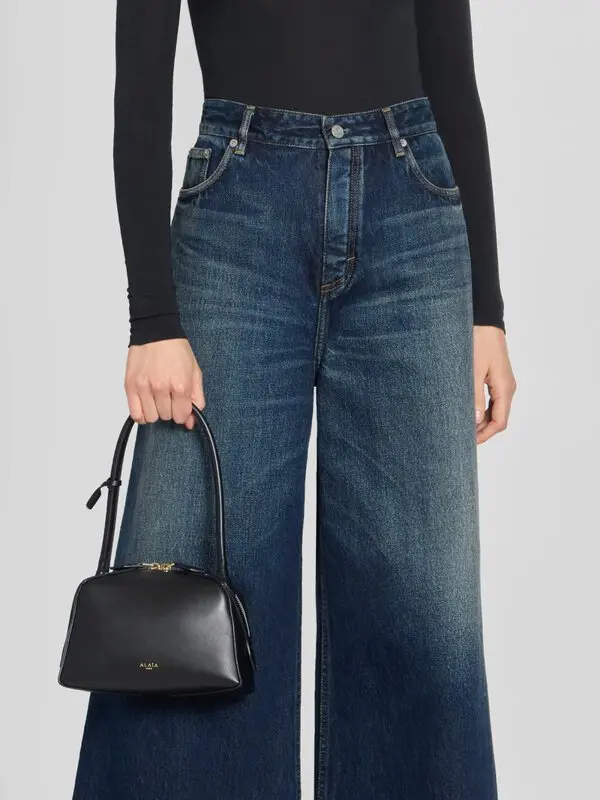 Alaïa Le Bouledogue Small Leather Shoulder Bag