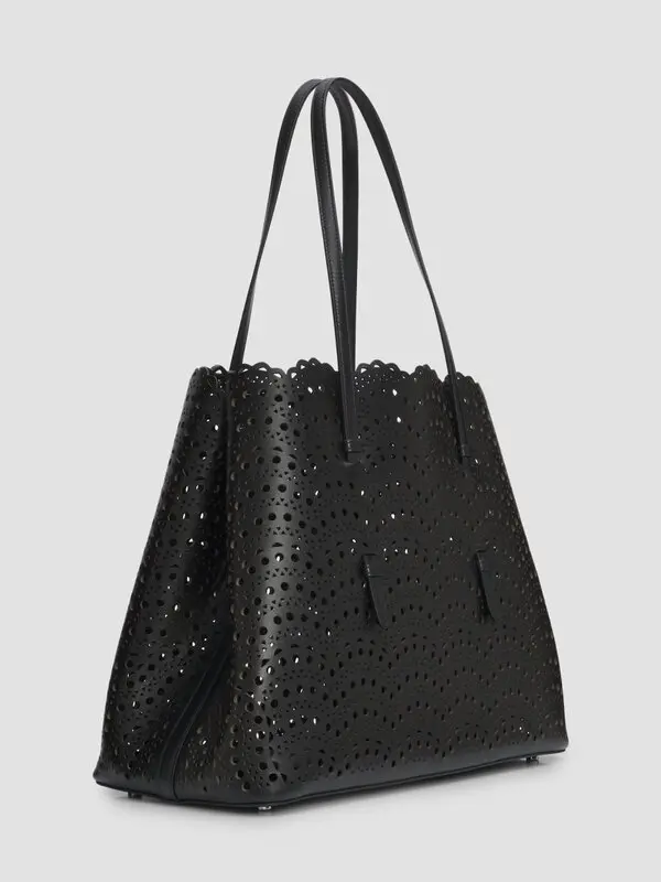 Alaïa Mina Large Eyelet Leather Tote Bag