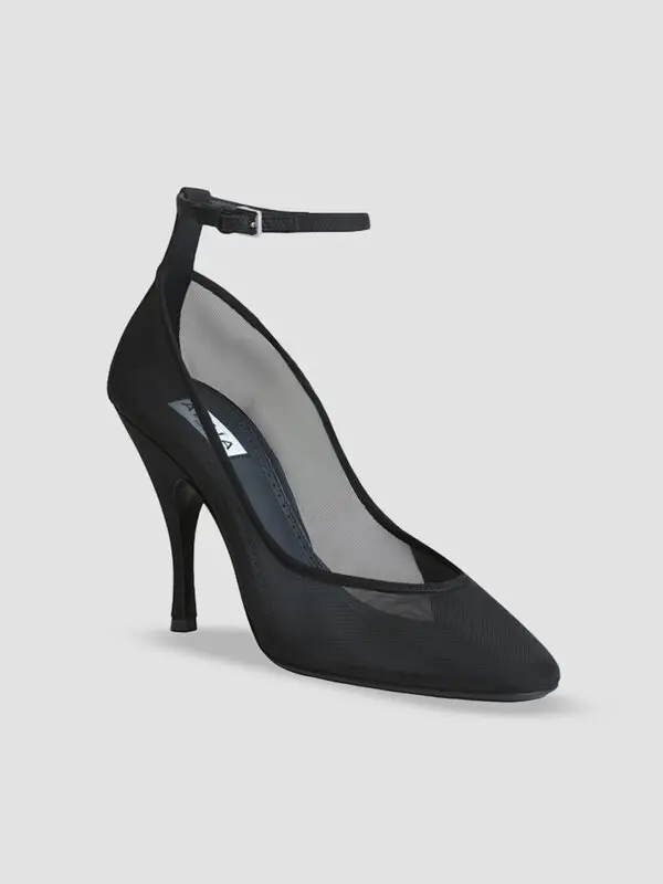 Alaïa 100mm Strappy Mesh Pumps - Noir