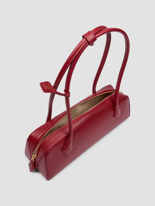 Alaïa Le Teckel Medium Leather Shoulder Bag - Deep Red
