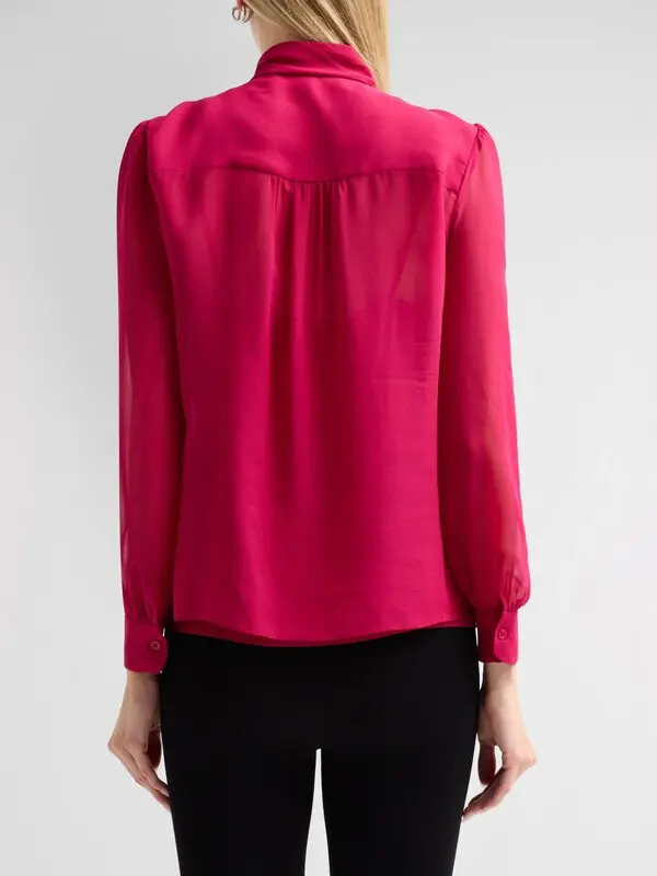 Carolina Herrera Tieneck Silk Blouse