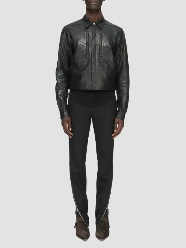 Rick Owens Vega Wool Zip-cuff Jeans