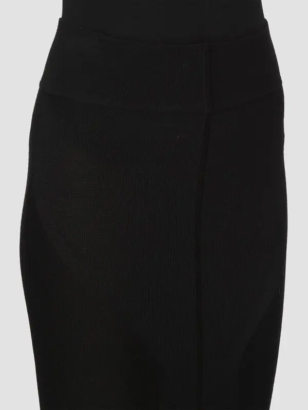 Rick Owens Asymmetric High-waisted Midi-skirt