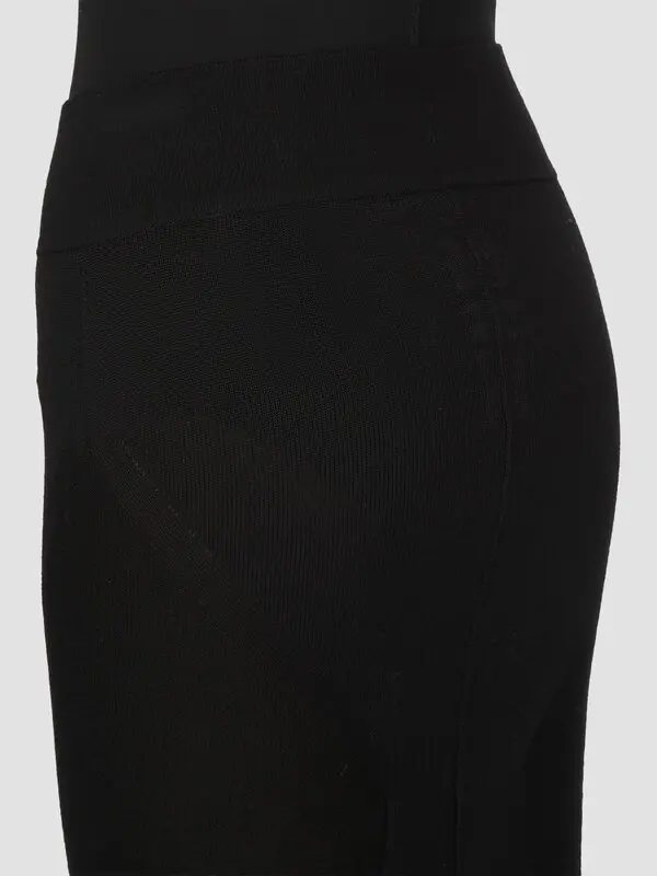 Rick Owens Asymmetric High-waisted Midi-skirt