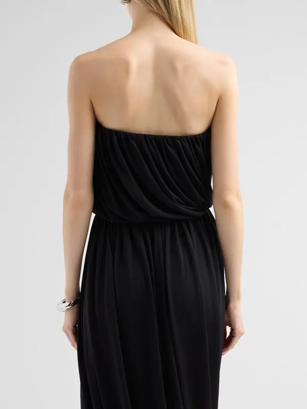 Cinq À Sept Calden Strapless Crop Top - Black