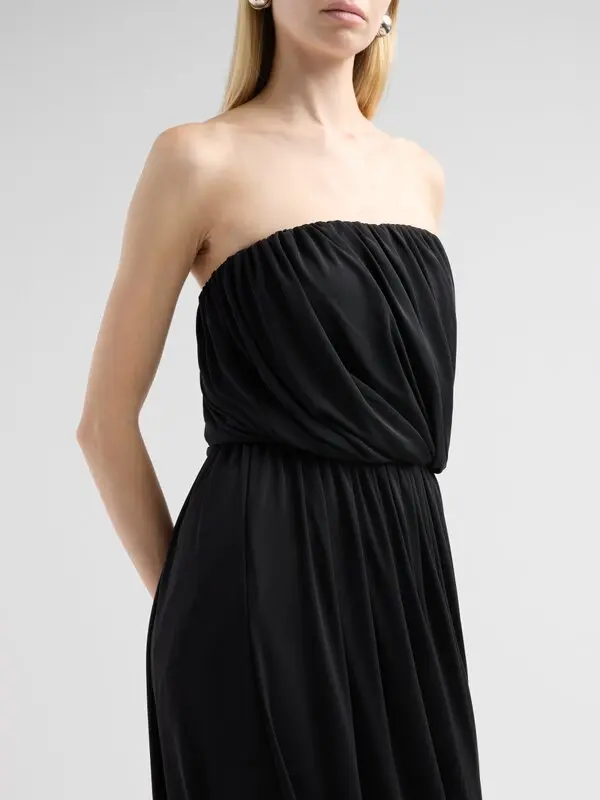 Cinq À Sept Calden Strapless Crop Top - Black