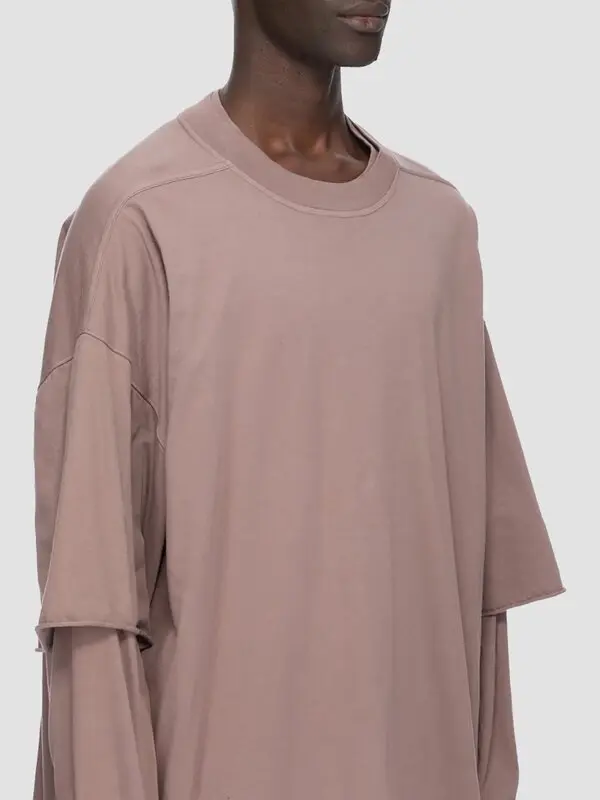 Rick Owens Tommy Hustler Cotton Layered Sweatshirt