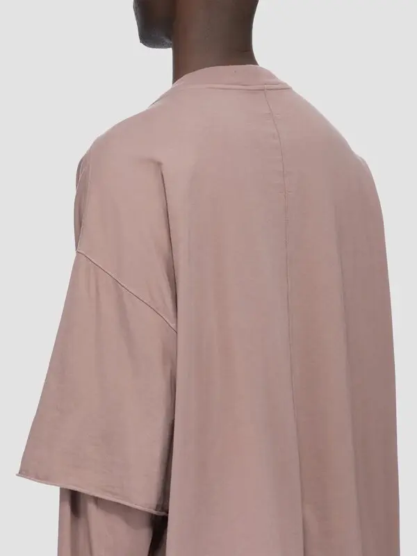 Rick Owens Tommy Hustler Cotton Layered Sweatshirt