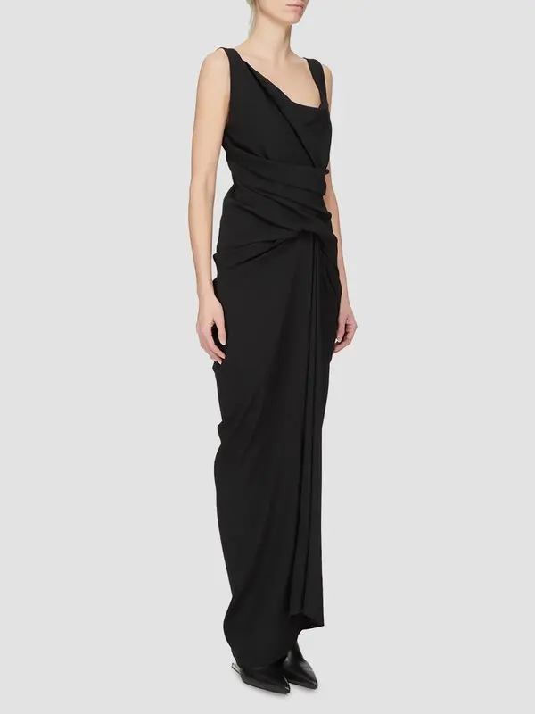 Rick Owens Strutter Draped Maxi Dress