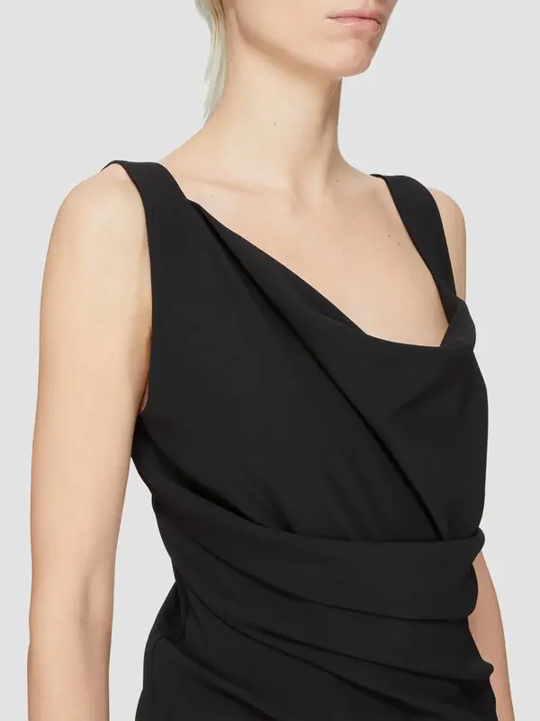 Rick Owens Strutter Draped Maxi Dress
