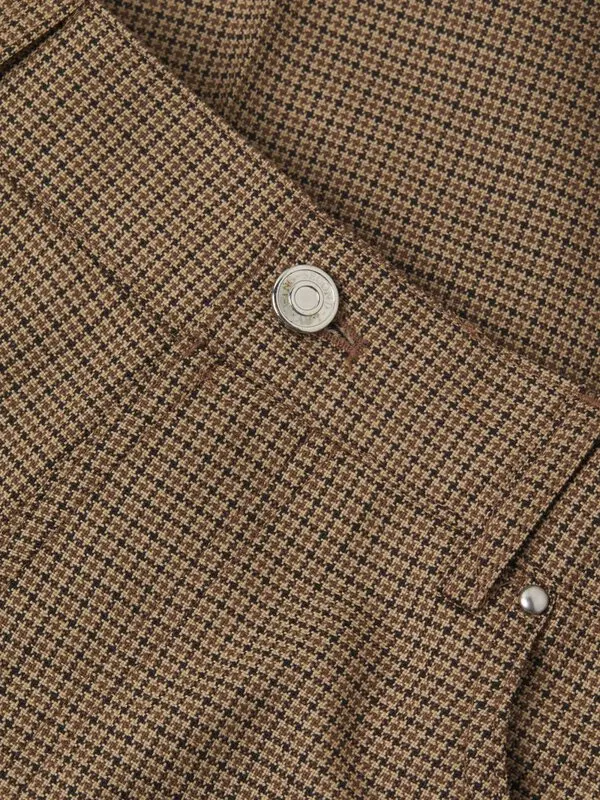 SECOND / LAYER Valluco Glen Plaid Wool Trousers