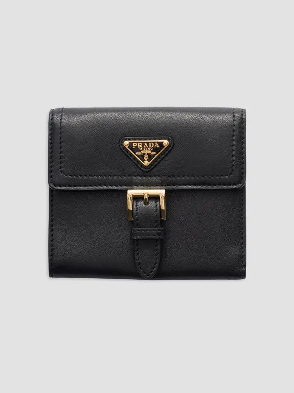 Prada Small Nappa Leather Wallet - Black