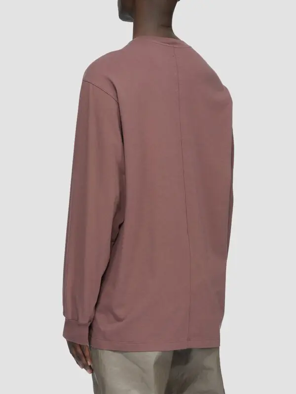 Rick Owens Jumbo Oversized Long-sleeve Cotton T-shirt