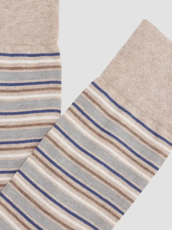 Marcoliani Torino Striped Cotton-nylon Socks 2-pack