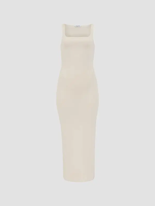 Alaïa Square-neck Pencil Midi Dress