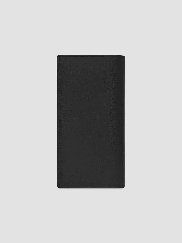 Saint Laurent Cassandre Continental Wallet In Grain De Poudre Leather