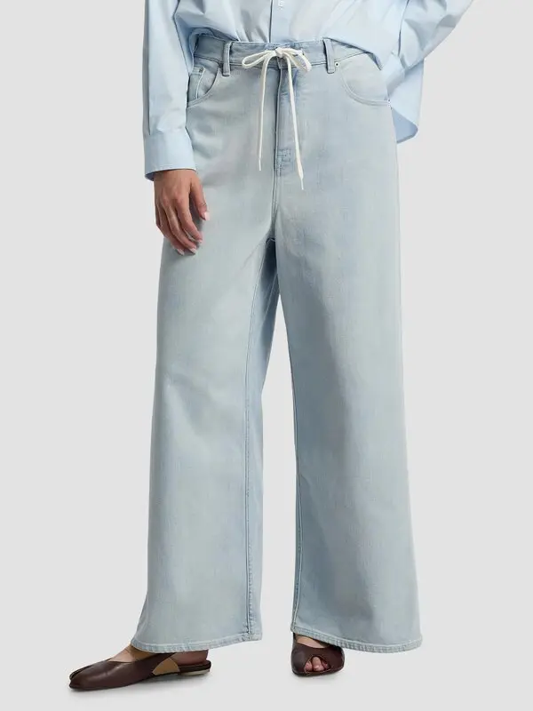 MAISON MARGIELA Drawstring Mid-rise Wide-leg Jeans