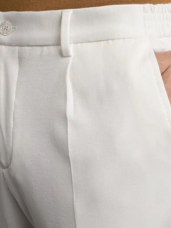 Stefano Ricci Alpha Yarn Cashmere Trousers - White
