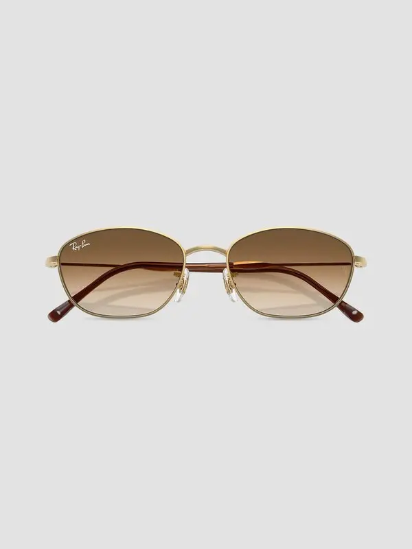 Ray-ban 0rb3749 55mm Geometric Sunglasses - Gold Flash