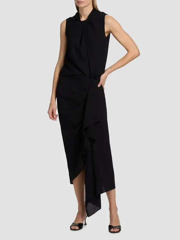 Michael Kors Cascade Virgin Wool Midi-skirt
