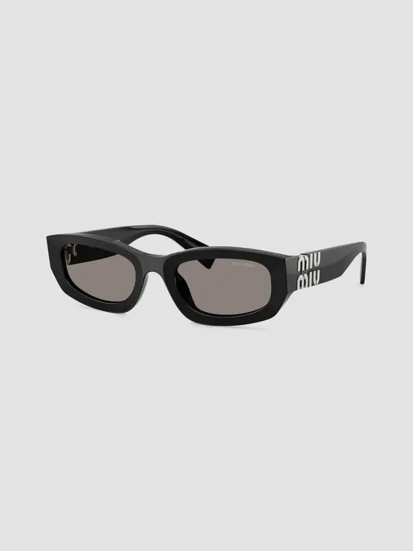 Miu Miu 53mm Geormetric Sunglasses - Black