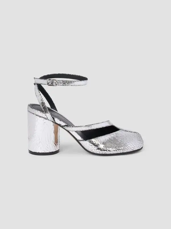 MAISON MARGIELA Tabi 80mm Metallic Leather Pumps