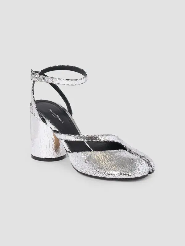MAISON MARGIELA Tabi 80mm Metallic Leather Pumps