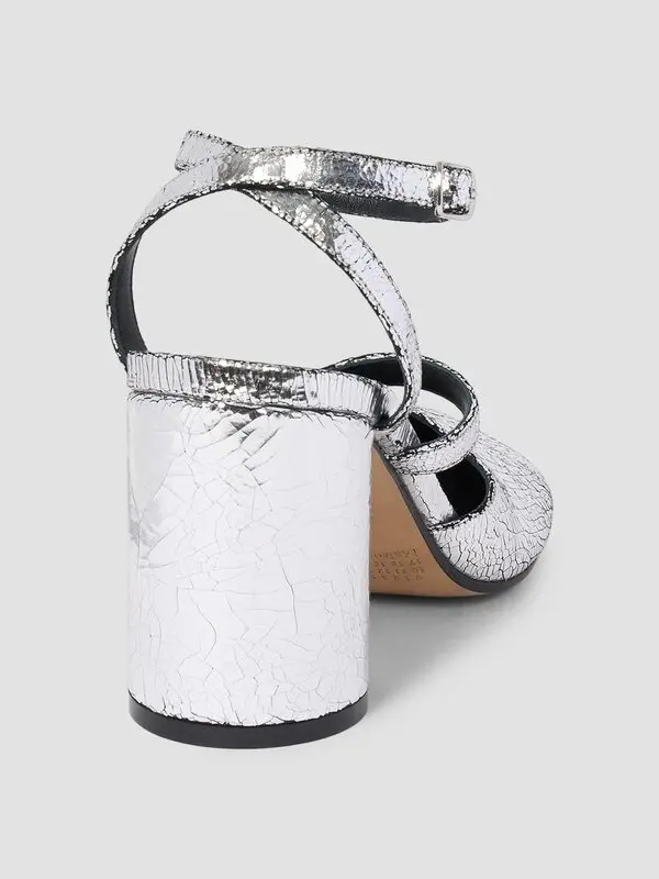 MAISON MARGIELA Tabi 80mm Metallic Leather Pumps