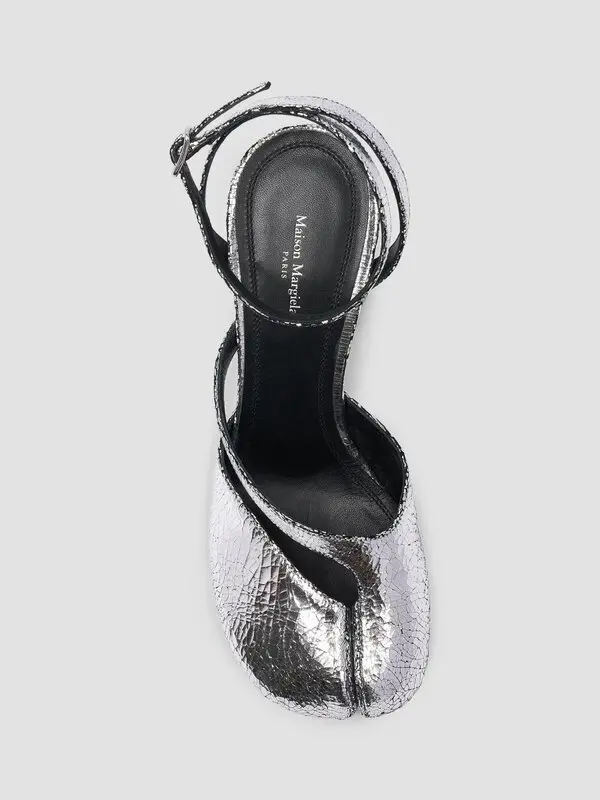 MAISON MARGIELA Tabi 80mm Metallic Leather Pumps