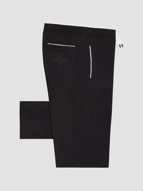 Stefano Ricci Cotton Jogging Trousers Signature Eagle - Black
