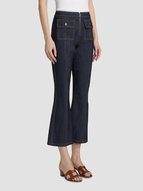 Cinq À Sept Azure Crop Jeans