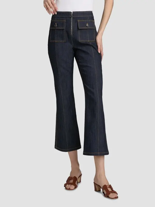 Cinq À Sept Azure Crop Jeans