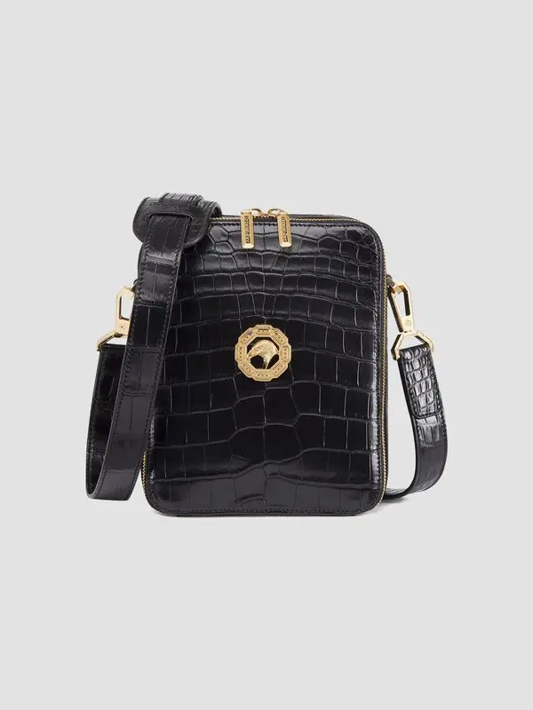 Stefano Ricci Crocodile Leather Messenger Bag
