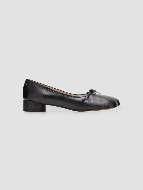 MAISON MARGIELA Bow-detail 30mm Leather Pumps - Black
