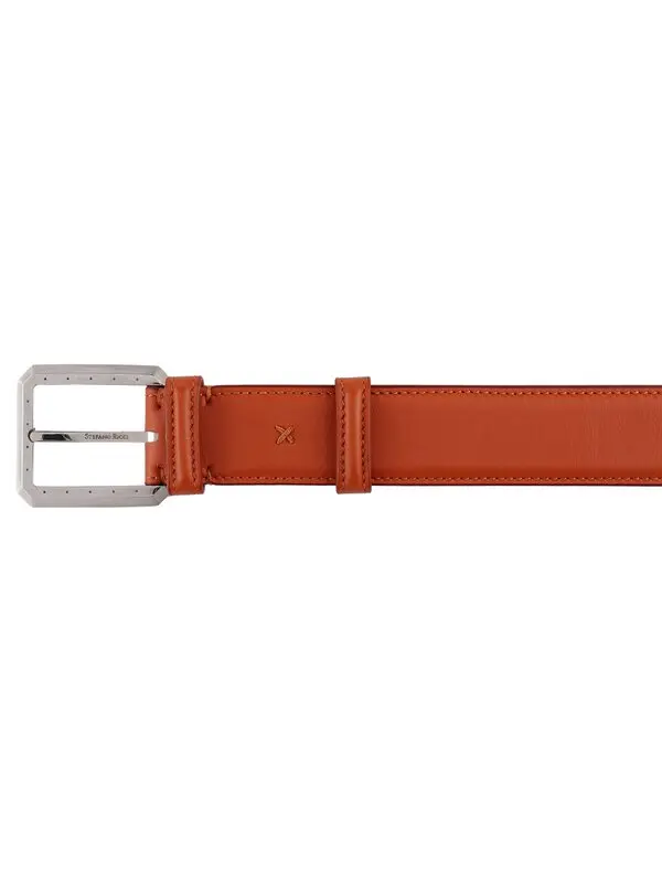 Stefano Ricci Handmade Antique Italian Calfskin Leather Belt