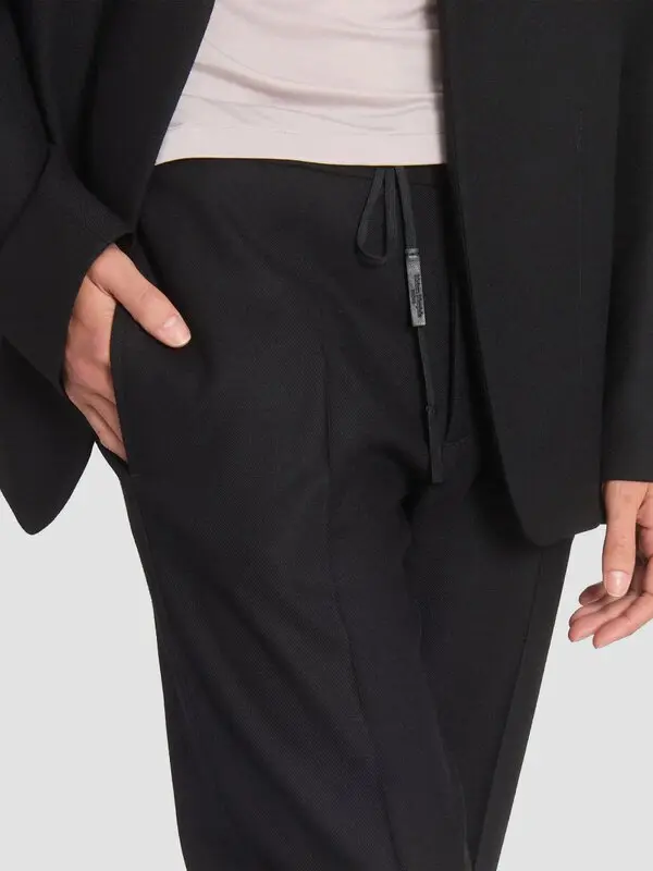 MAISON MARGIELA Drawstring Wool Flannel Pants