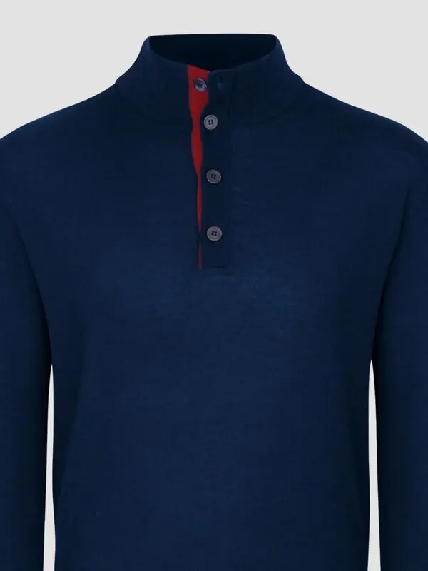 Stefano Ricci Buttoned Mockneck Sweater