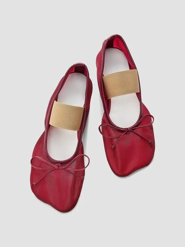 MAISON MARGIELA Elastic Mesh Ballet Flats